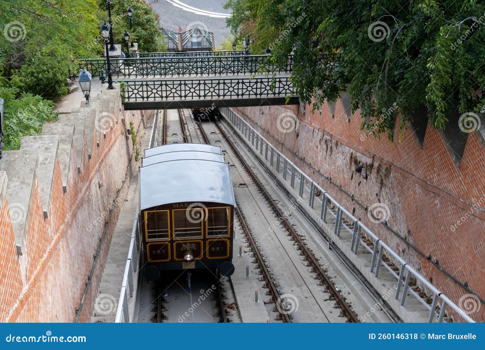 Funicular Train To Buda Castle in Budapest Editorial Stock Photo ...