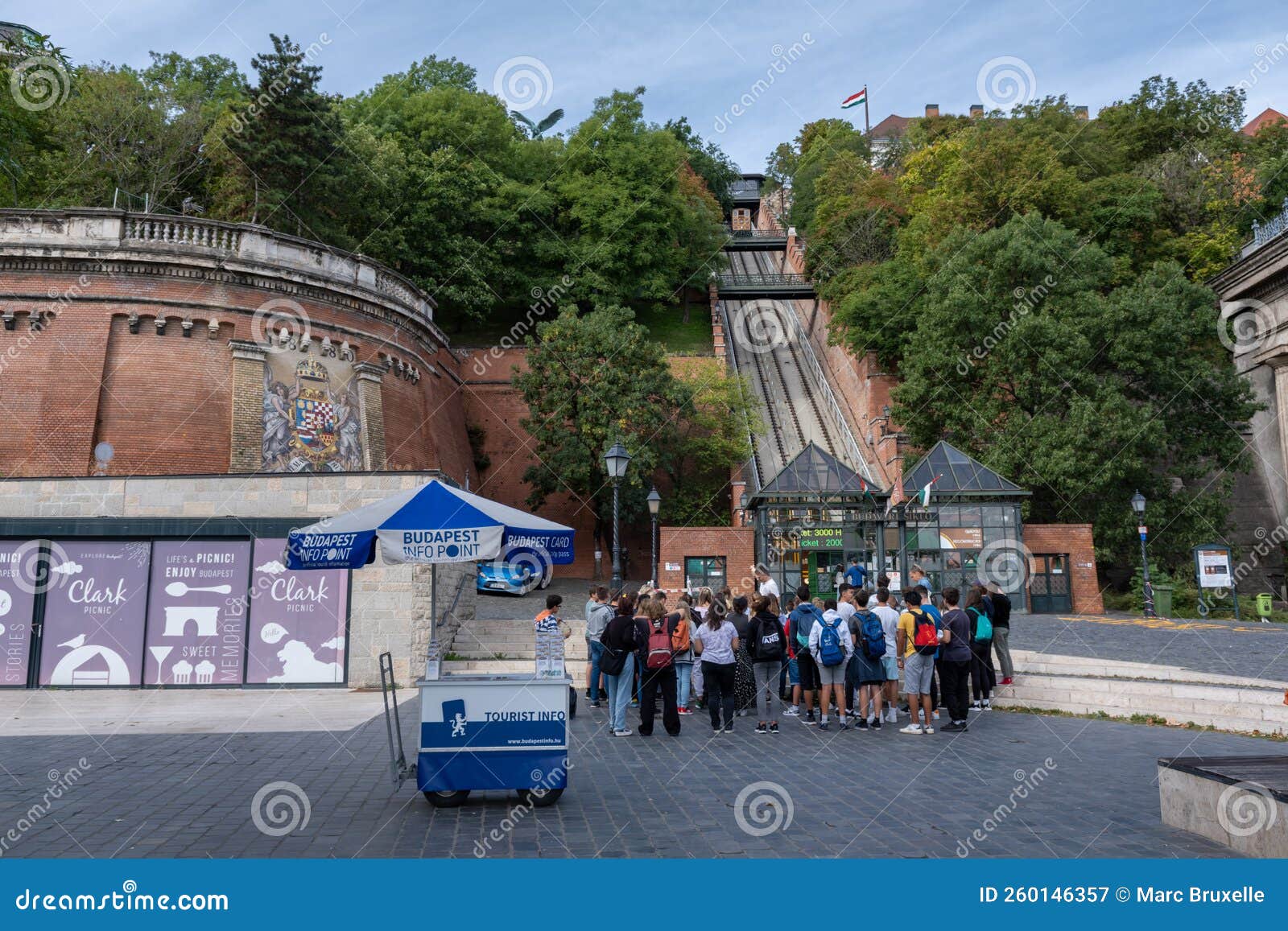 Funicular Train To Buda Castle in Budapest Editorial Photography ...