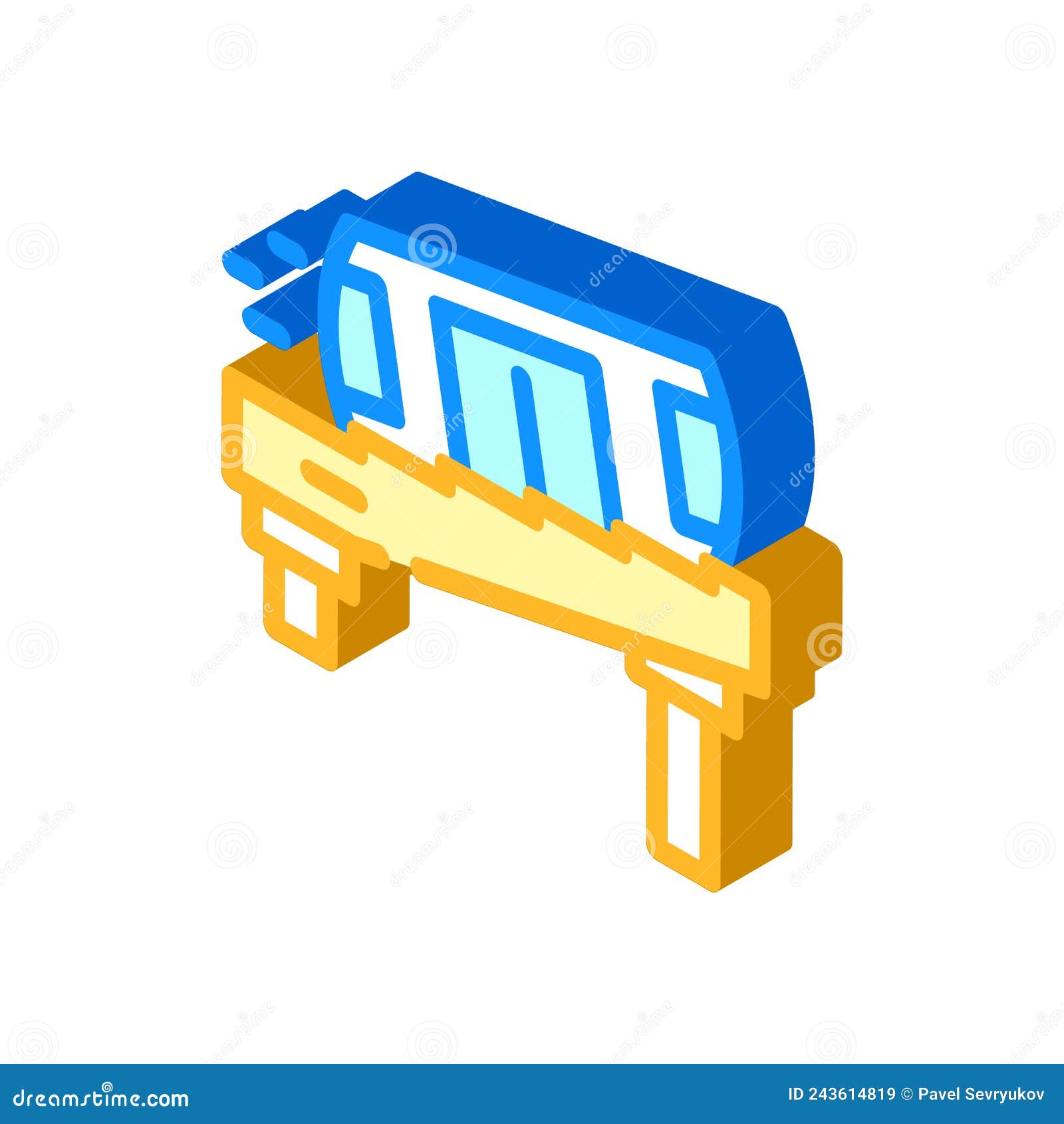 Funicular Transport Icon Doodle Illustration Cartoon Vector ...