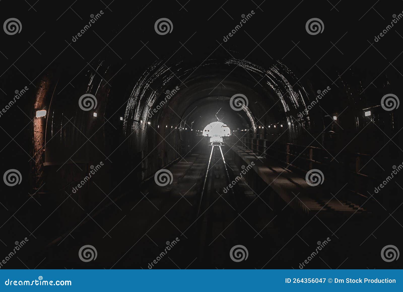 Funicular tunnel stock image. Image of tourism, road - 264356047
