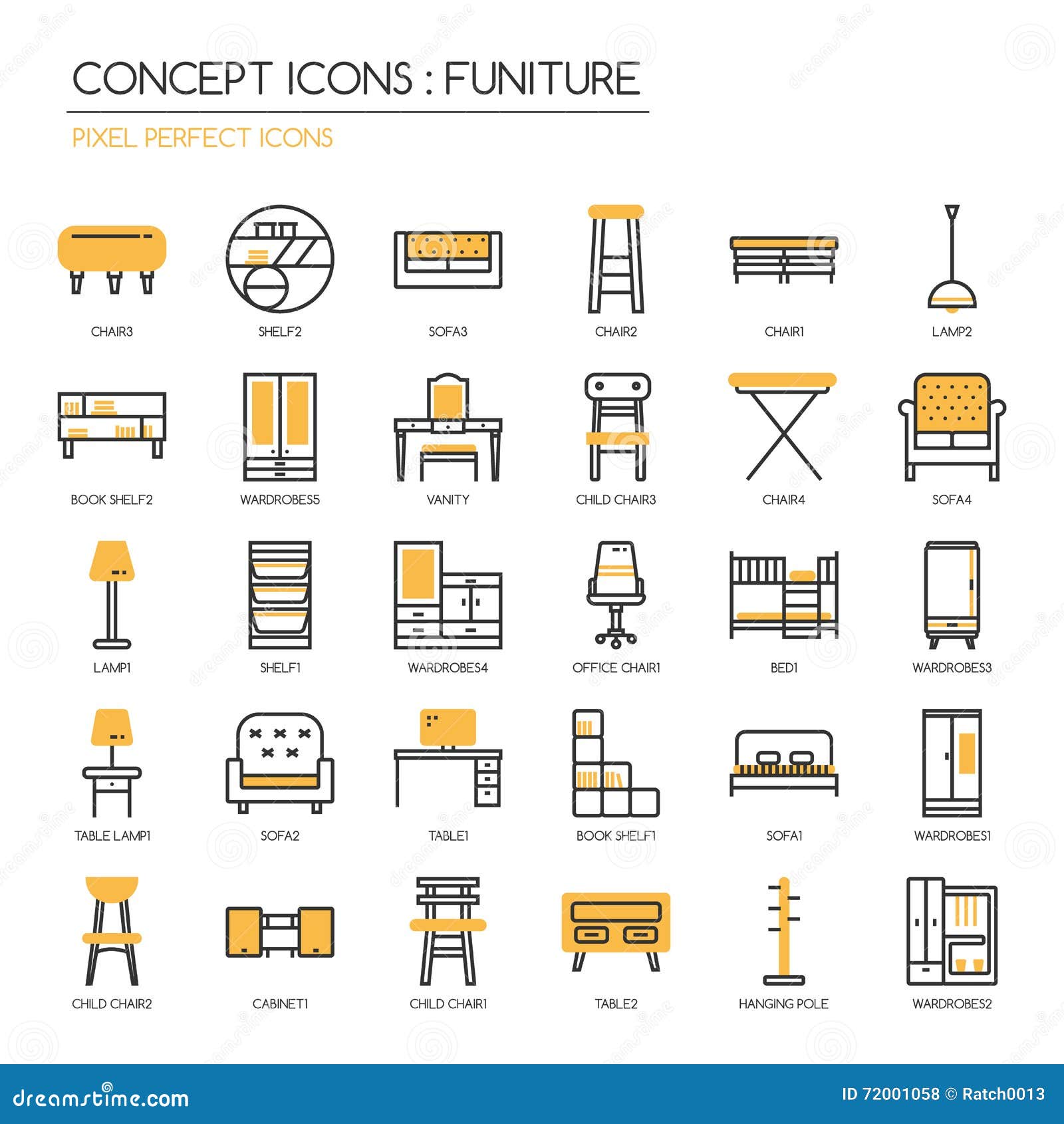 Funiture Vector Stock Illustrations – 329 Funiture Vector Stock ...