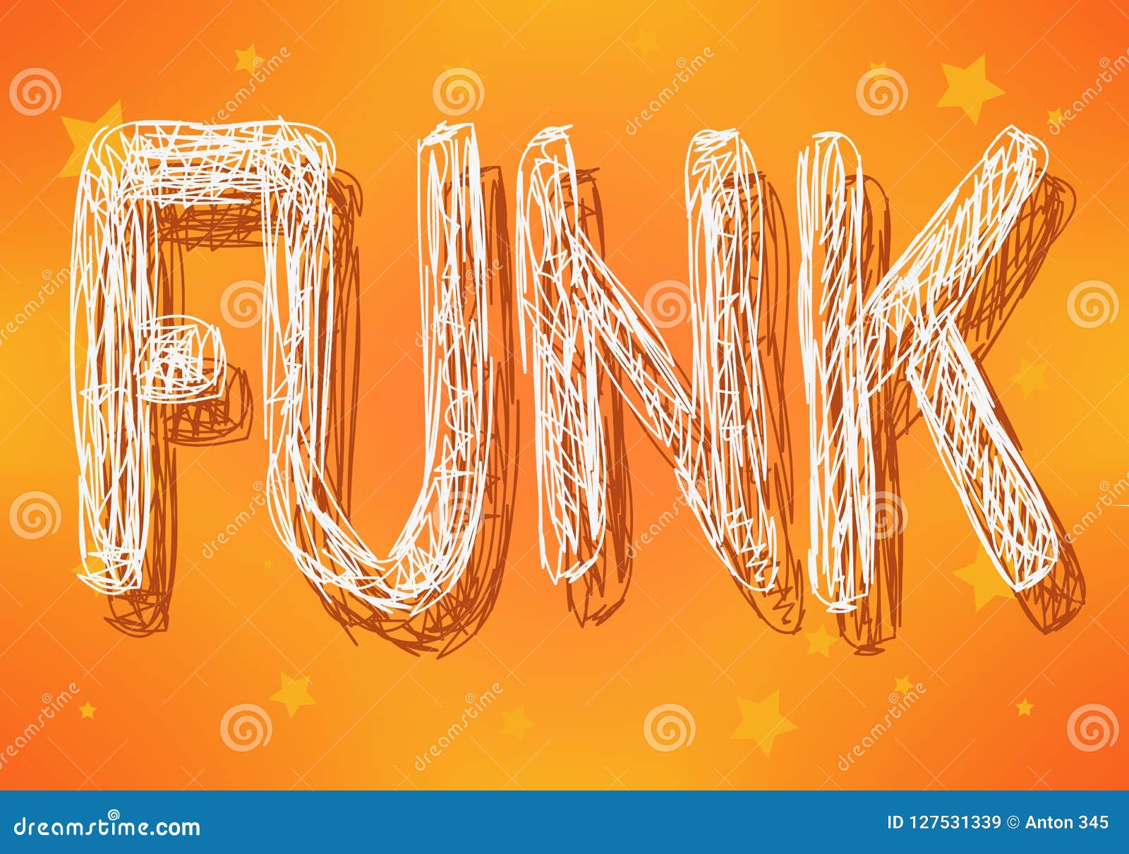 Funk Music Lettering Type Design Vector Image Stock Vector ...