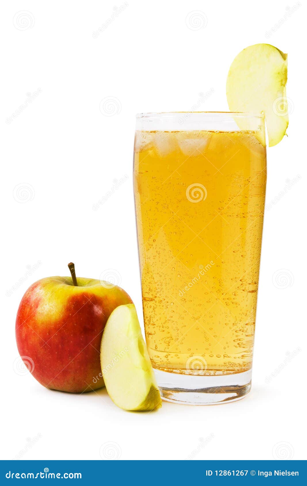 Funkelnder Apfelsaft stockbild. Bild von wasser, hintergrund - 12861267