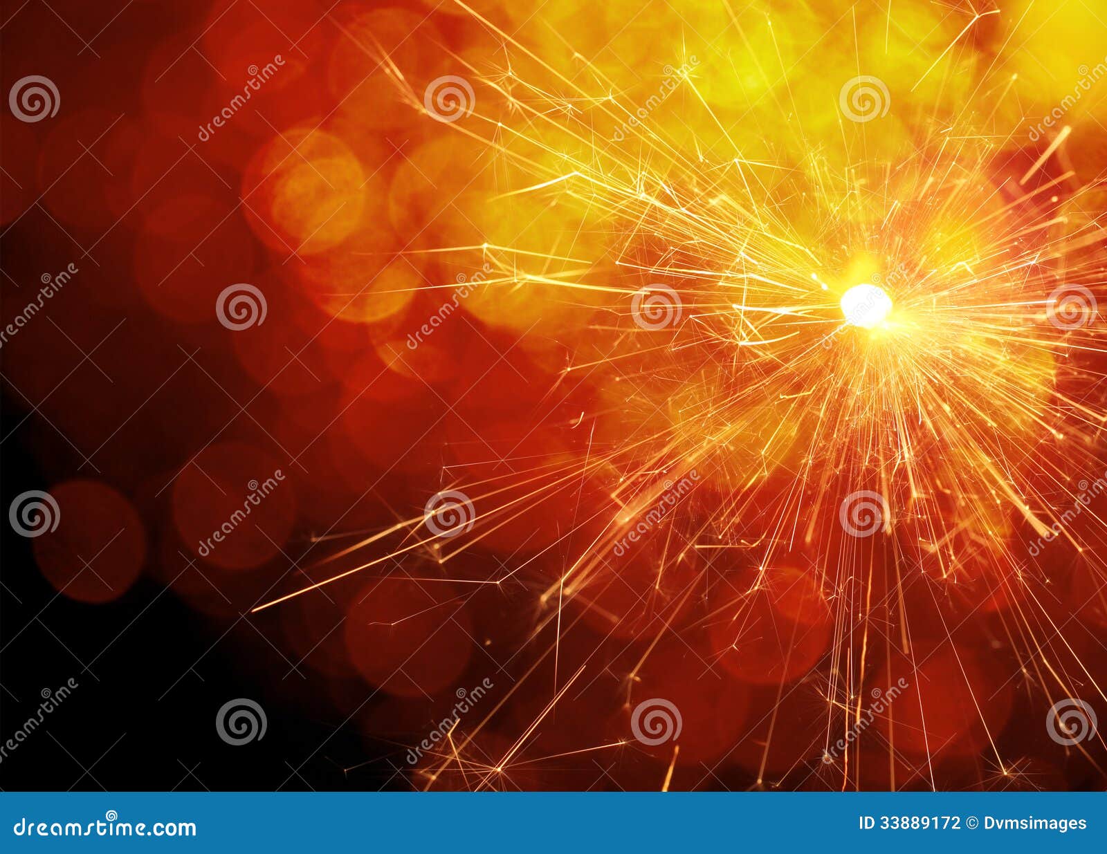 Funken Und Bokeh-Hintergrund Stockfoto - Bild von prickelnde, gold ...