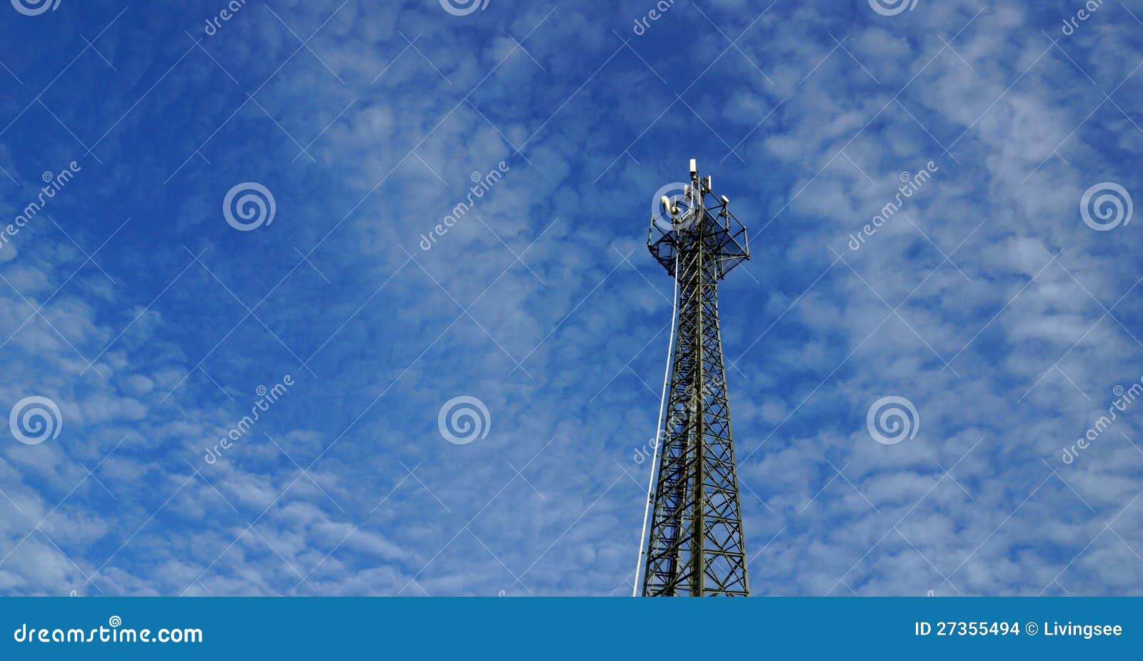 Funkwellen des Mastes stockfoto. Bild von blau, internet - 27355494