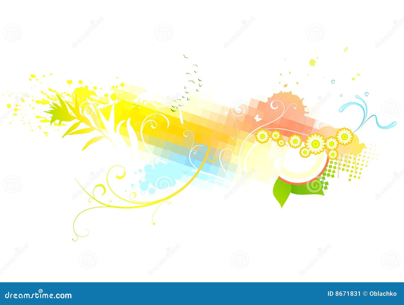Funky abstract background stock vector. Illustration of beautiful - 8671831