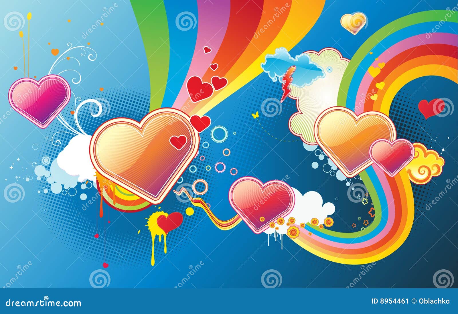 Funky abstract background stock vector. Illustration of concept - 8954461