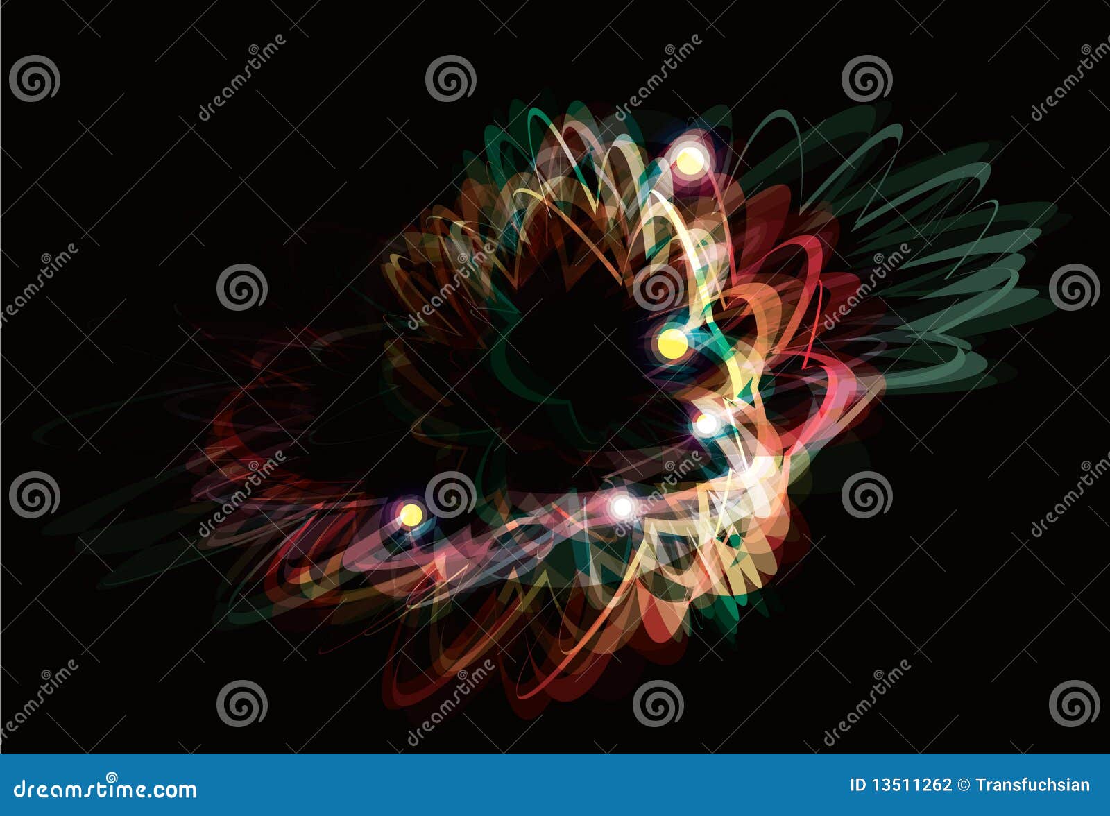 Funky Abstract Light Effect Painting Background Stock Illustration ...