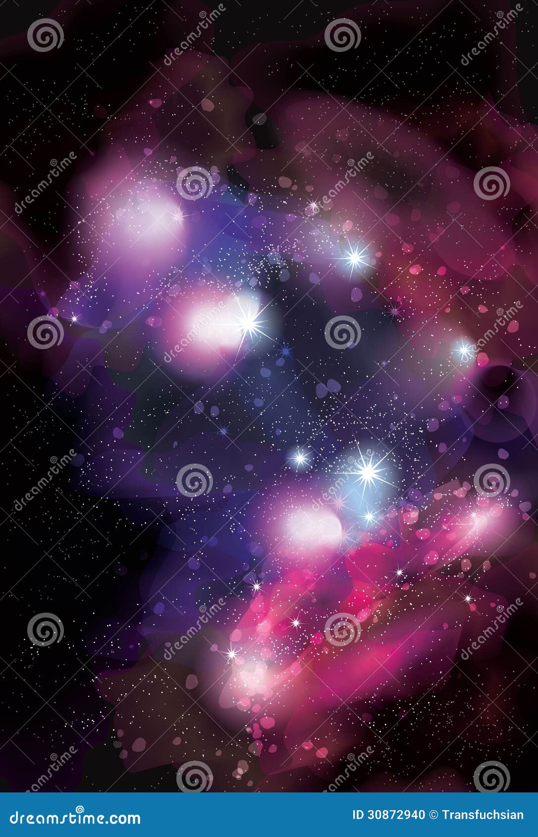 Funky Abstract Space Nebula Background Stock Vector - Illustration of ...