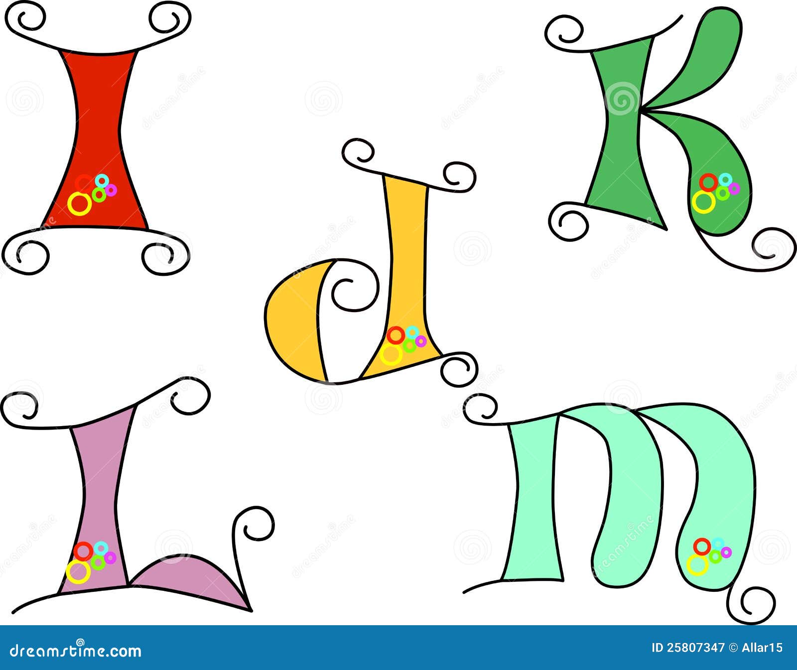 Funky Alphabet, Vector, EPS 8, Illustration Stock Vector - Illustration ...