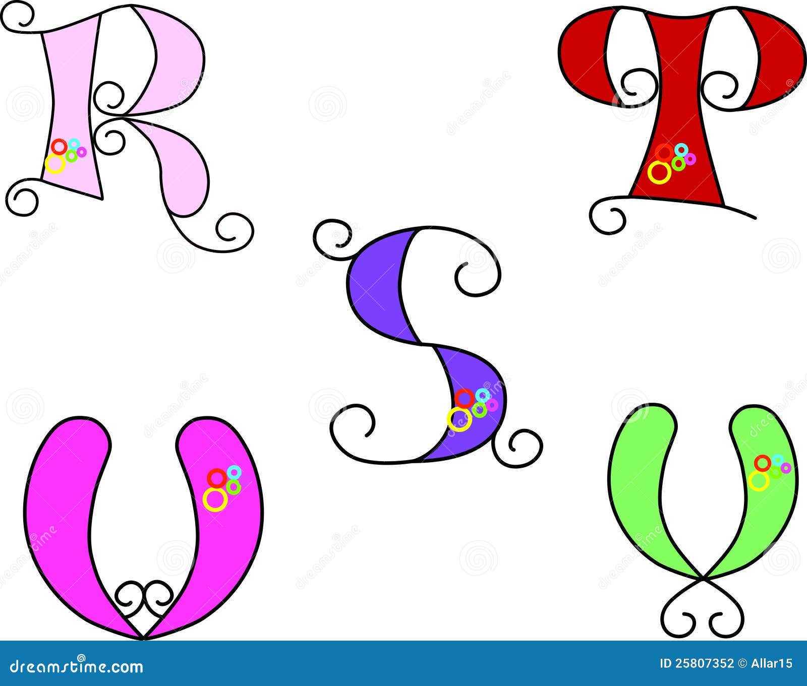 Funky Alphabet, Vector, EPS 8, Illustration Stock Vector - Illustration ...