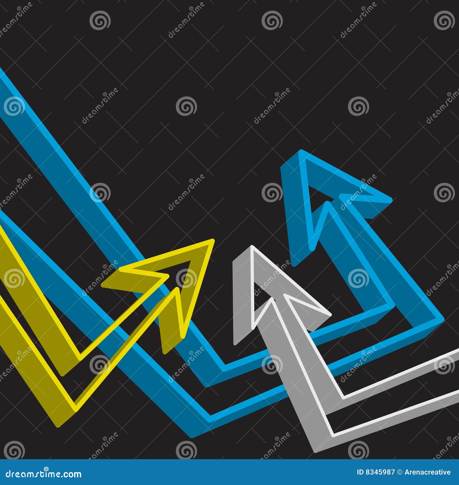 Funky Arrows Layout stock vector. Illustration of pointing - 8345987