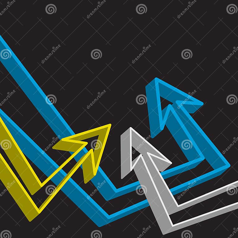 Funky Arrows Layout stock vector. Illustration of pointing - 8345987