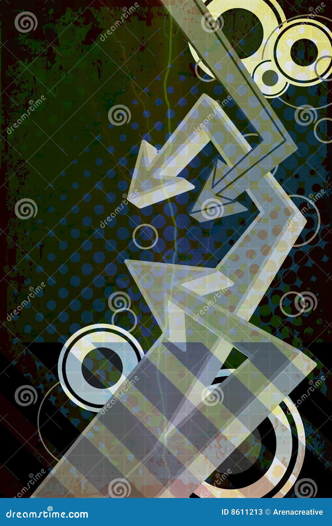 Funky Arrows Layout stock illustration. Illustration of abstract - 8611213