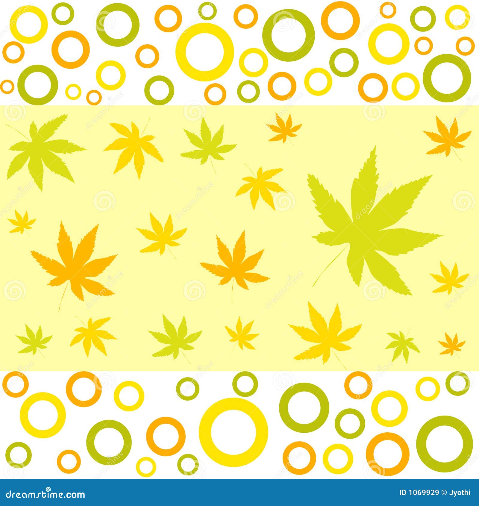 Funky autumn design stock illustration. Illustration of circles - 1069929