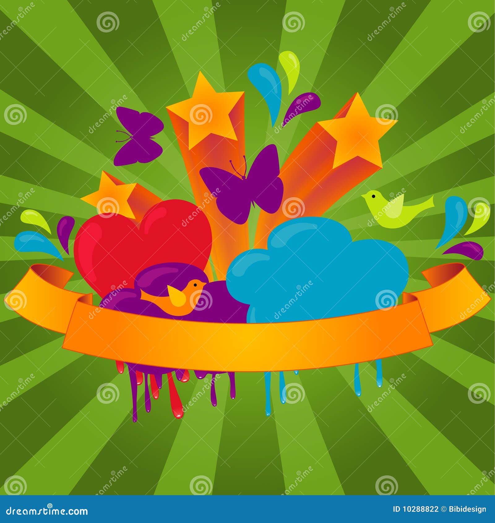 Funky Banner stock vector. Illustration of concept, label - 10288822