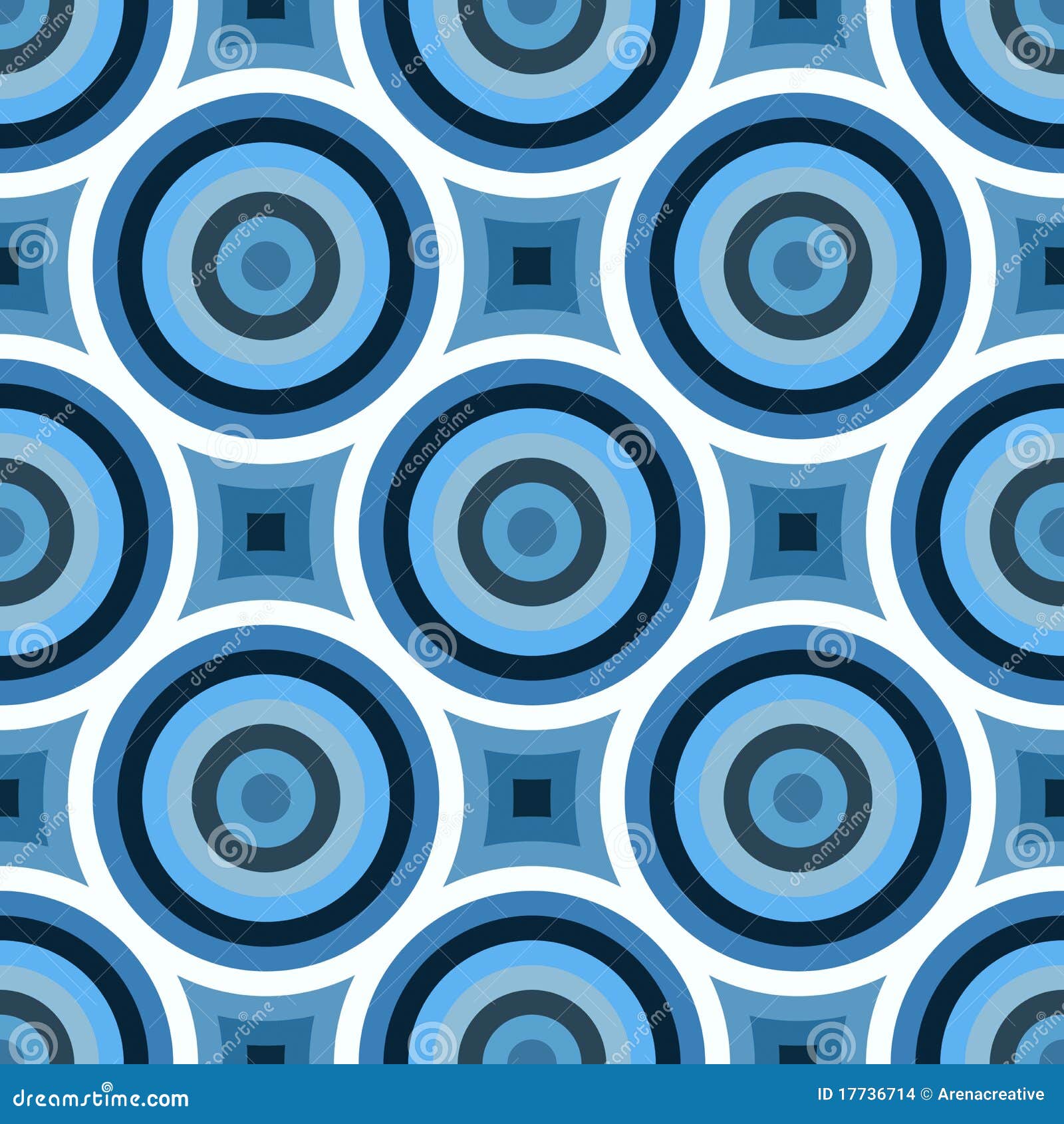 Funky Blue Circles Pattern stock illustration. Illustration of backdrop ...