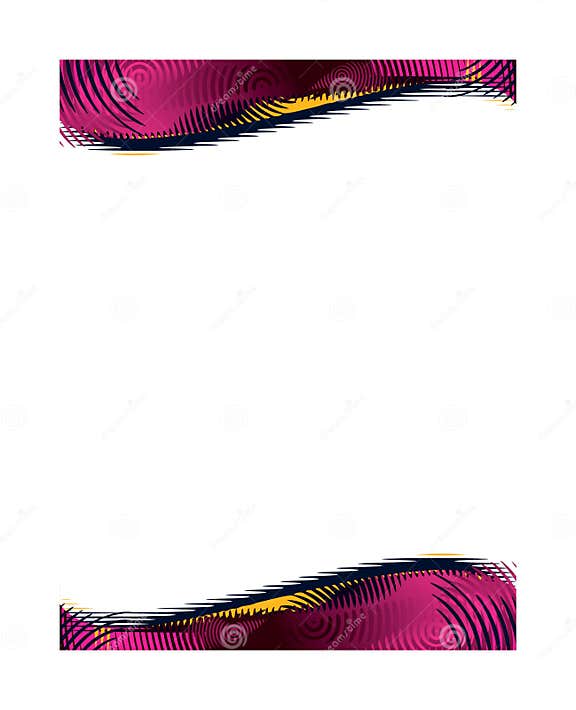 Funky Border stock vector. Illustration of space, shapes - 8982699