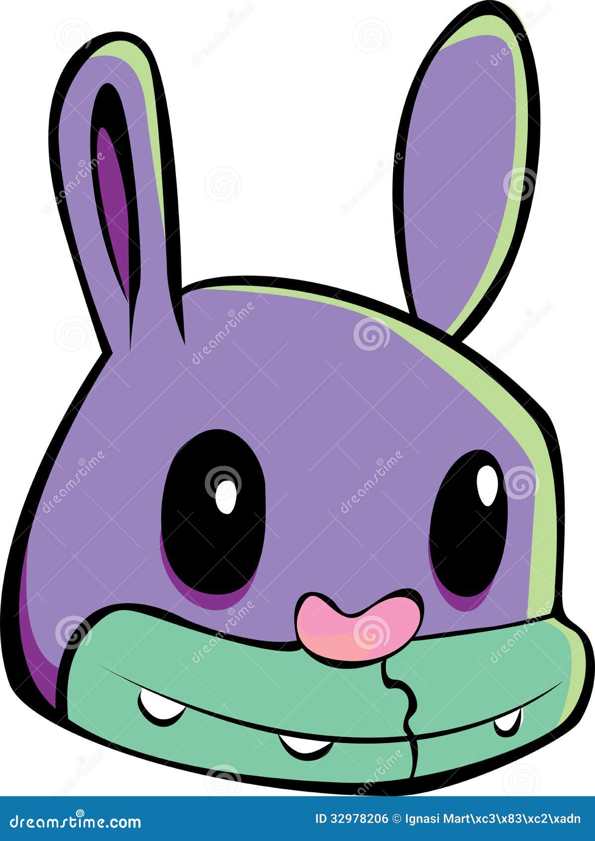 Funky bunny stock vector. Illustration of easter, nose - 32978206