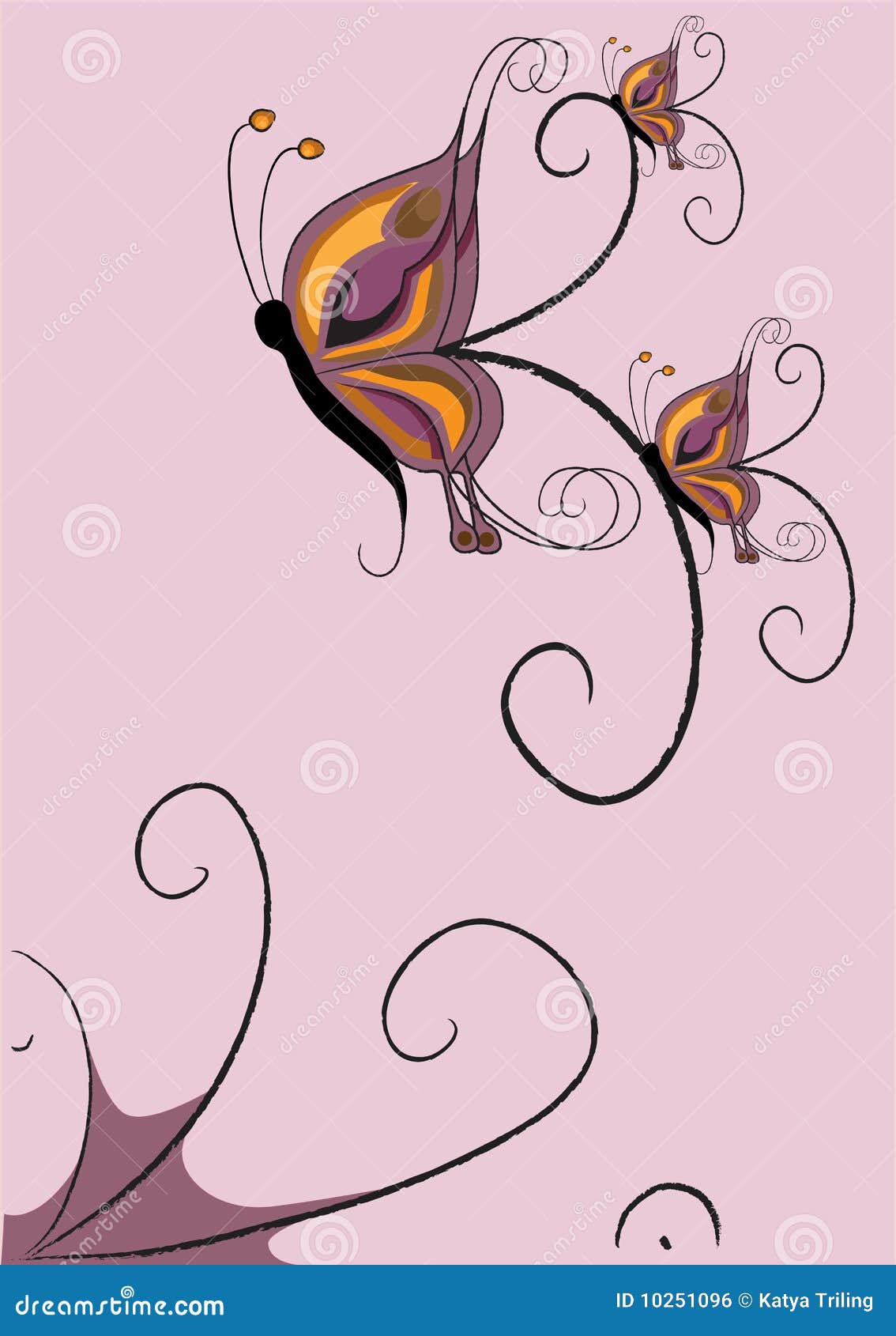 Funky butterflies stock vector. Illustration of freedom - 10251096