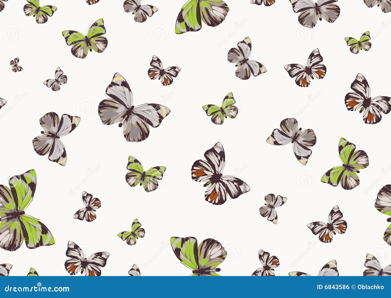 Funky butterflies stock vector. Illustration of print - 6843586