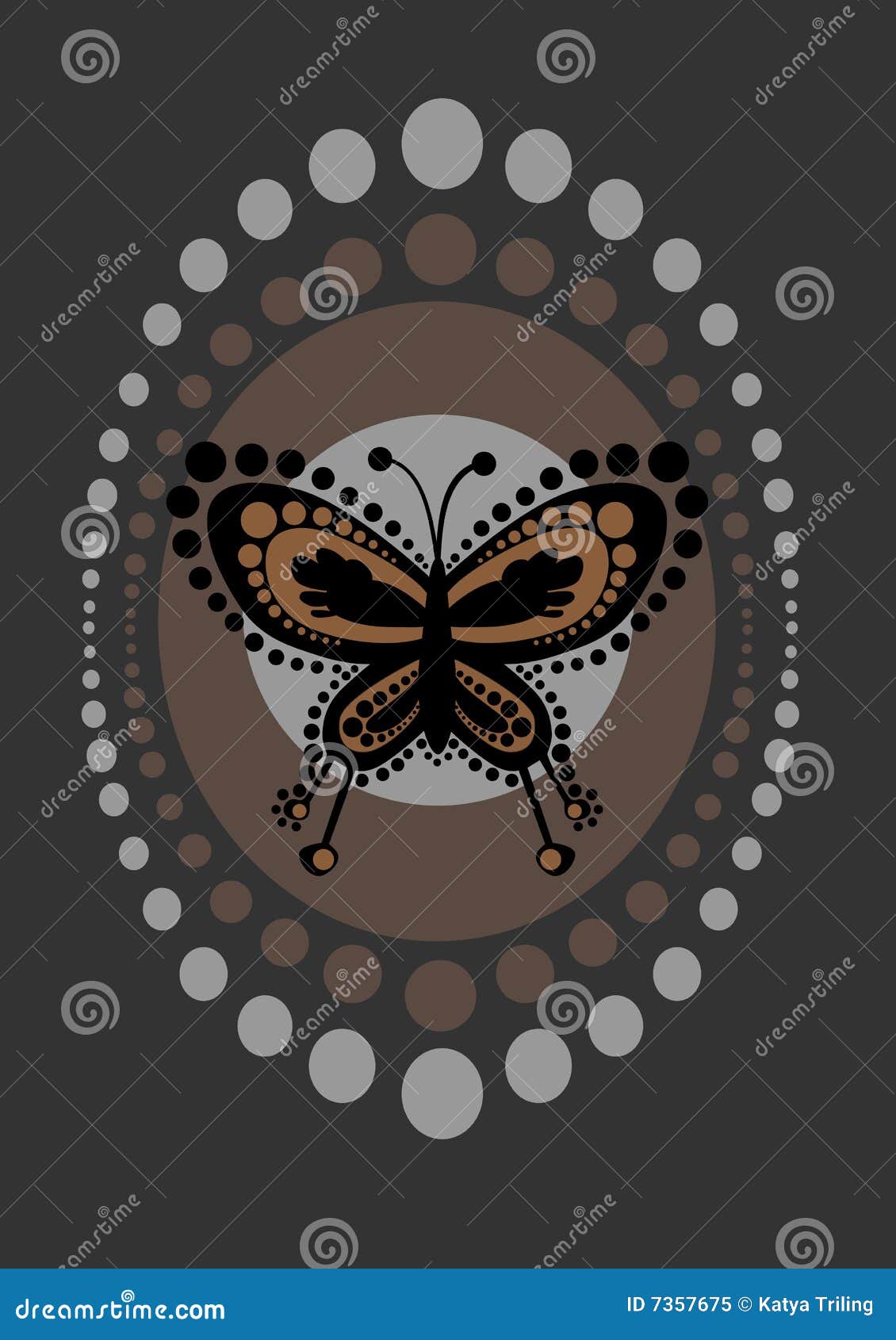 Funky butterfly stock vector. Illustration of formal, funky - 7357675