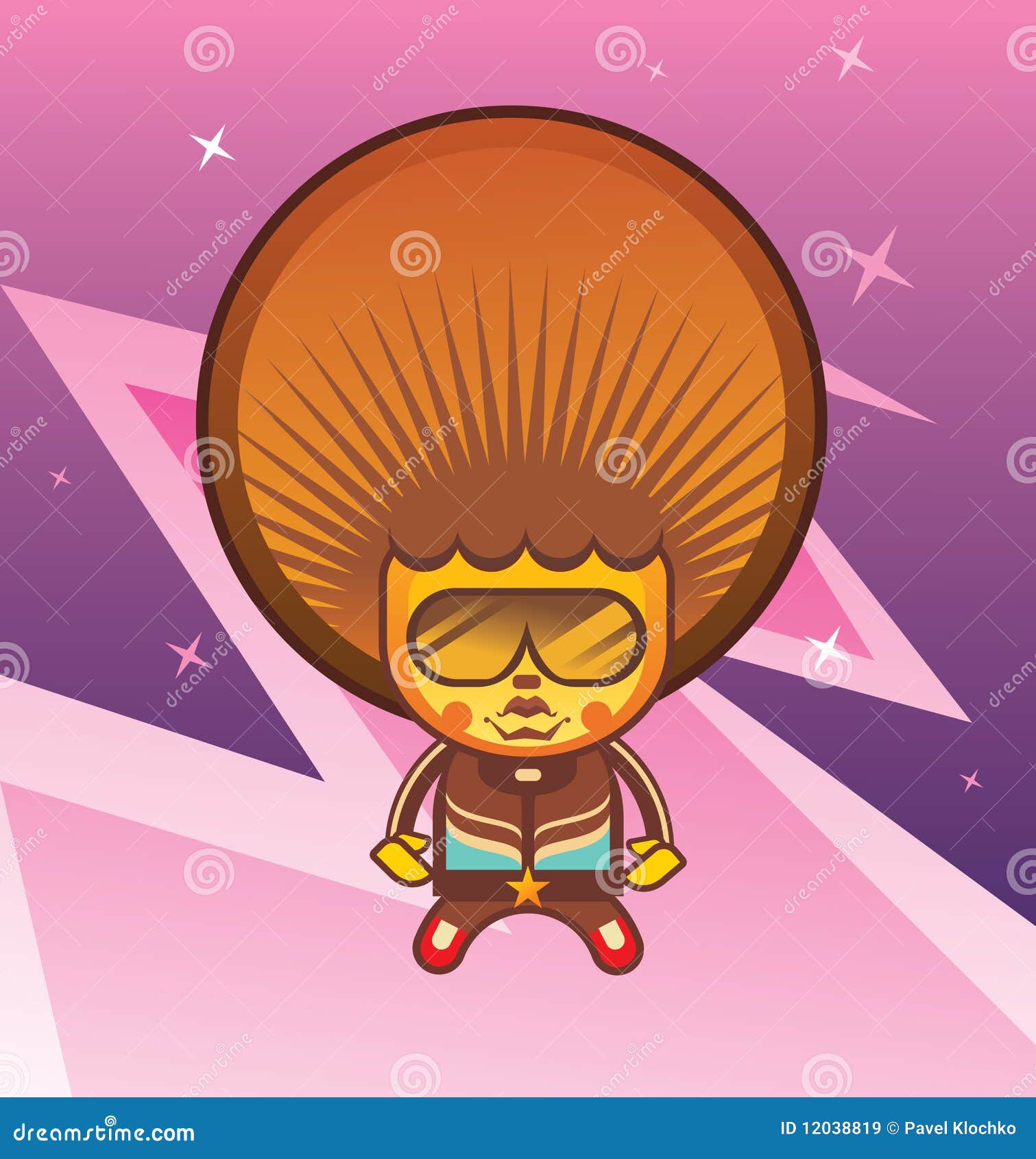 Funky character stock vector. Illustration of beat, fashion - 12038819