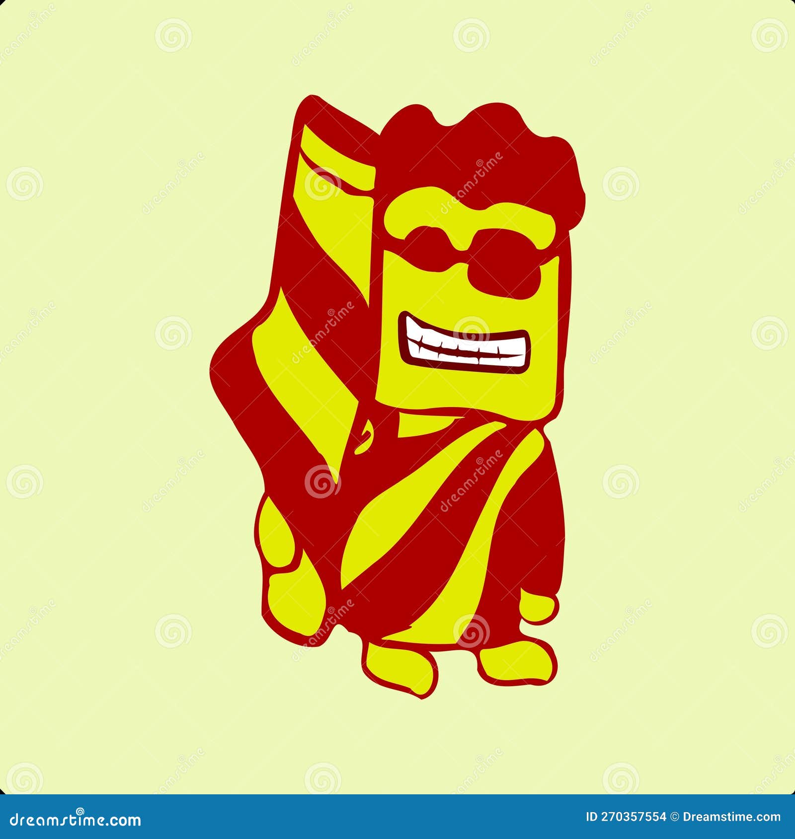 Funky Character Holding Something Vector Stock Illustration ...