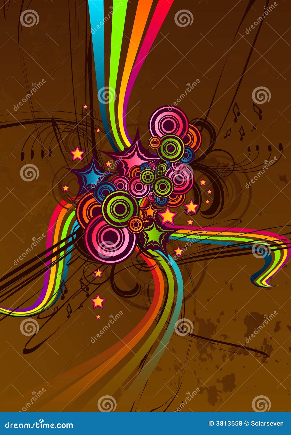 Funky Chocolate Abstract stock illustration. Illustration of star - 3813658