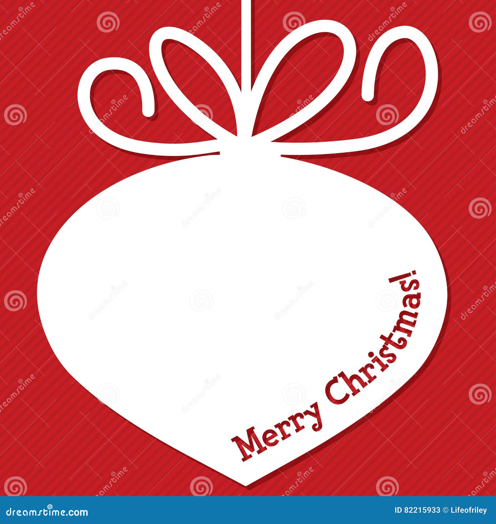 Funky Christmas bauble tag stock illustration. Illustration of flyer ...