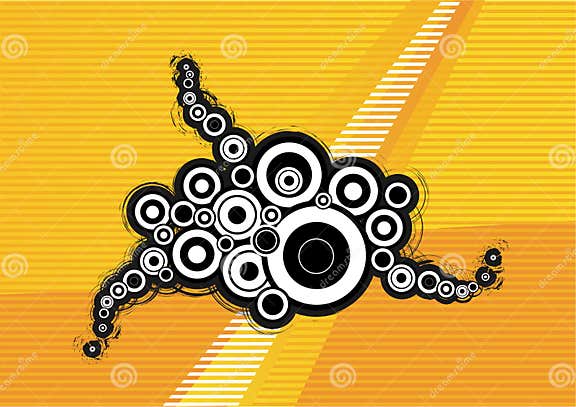 Funky circle pattern. stock vector. Illustration of splash - 2604175