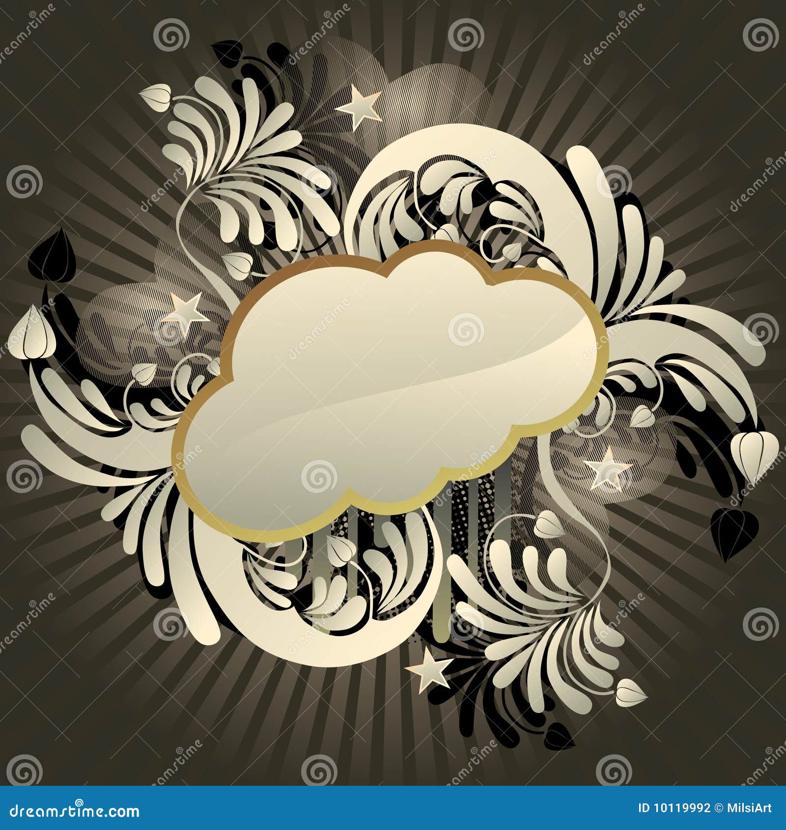 Funky cloud stock vector. Illustration of fantasy, copy - 10119992