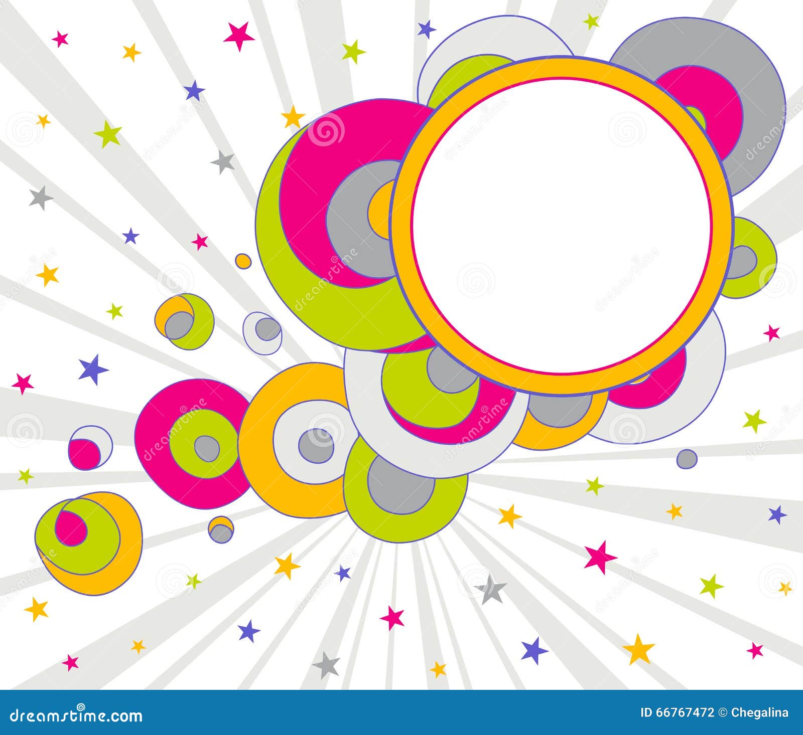 Funky colorful background. stock vector. Illustration of card - 66767472