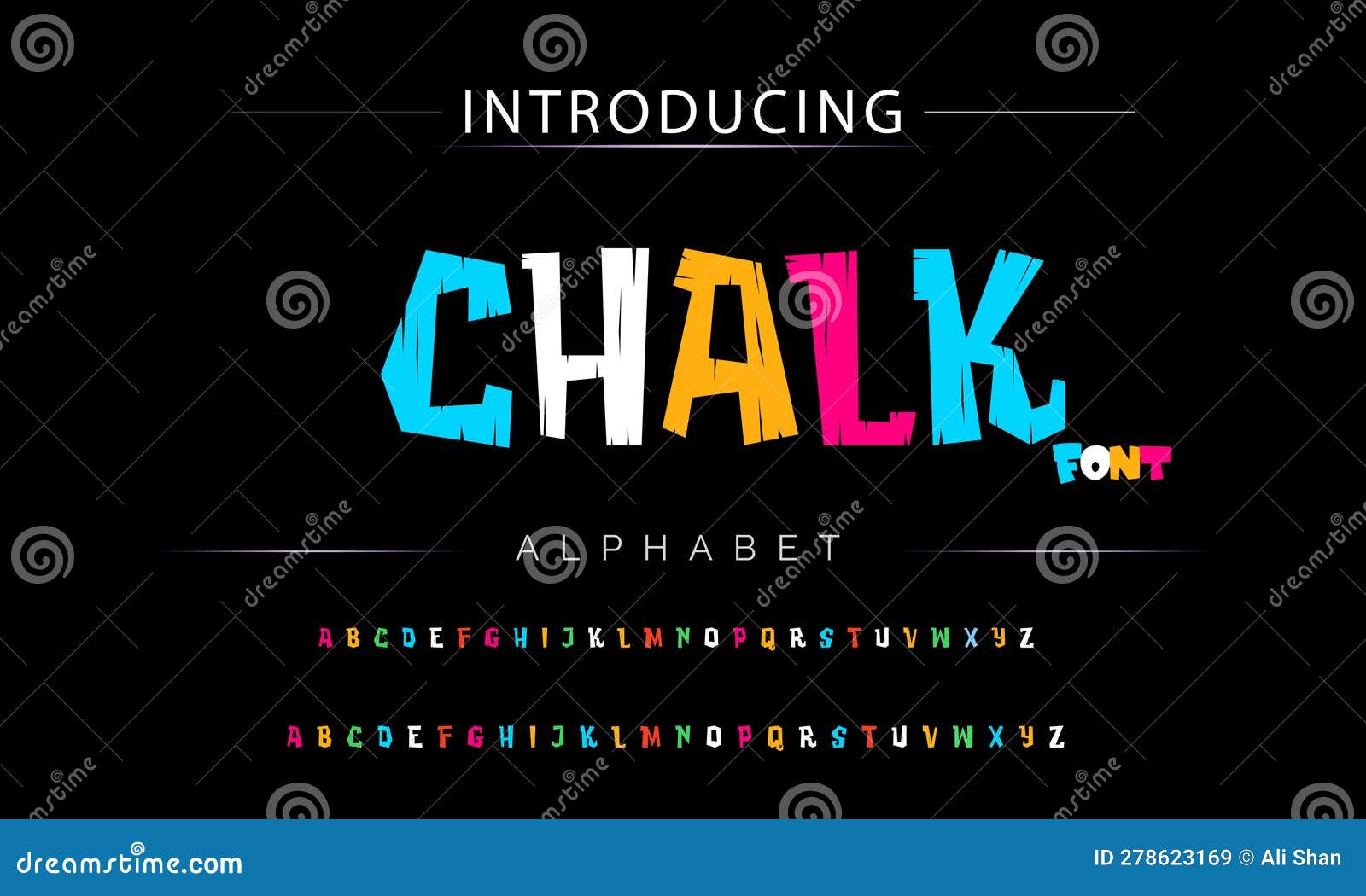 Funky Colorful Cartoon Font Type. Vector Alphabet Stock Illustration ...