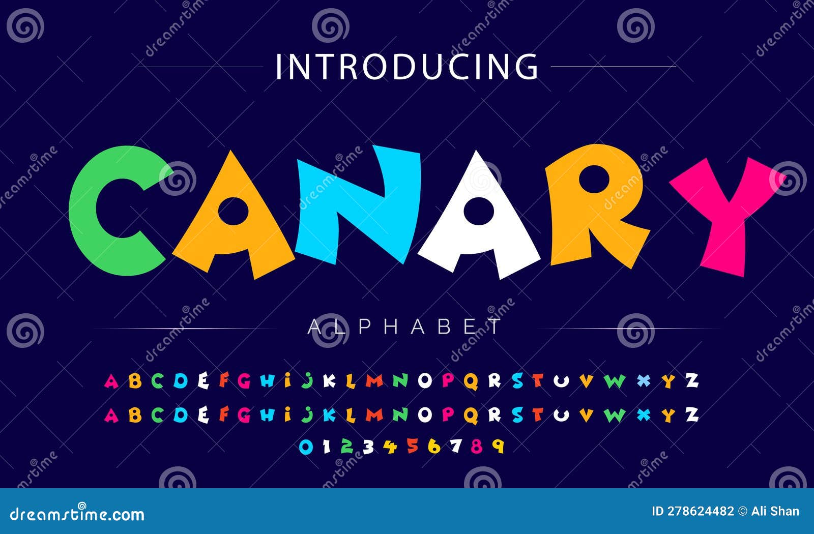 Funky Colorful Cartoon Font Type. Vector Alphabet Royalty-Free Stock ...