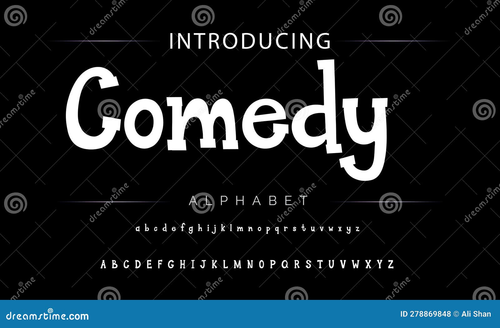 Funky Colorful Cartoon Font Type. Vector Alphabet Stock Illustration ...