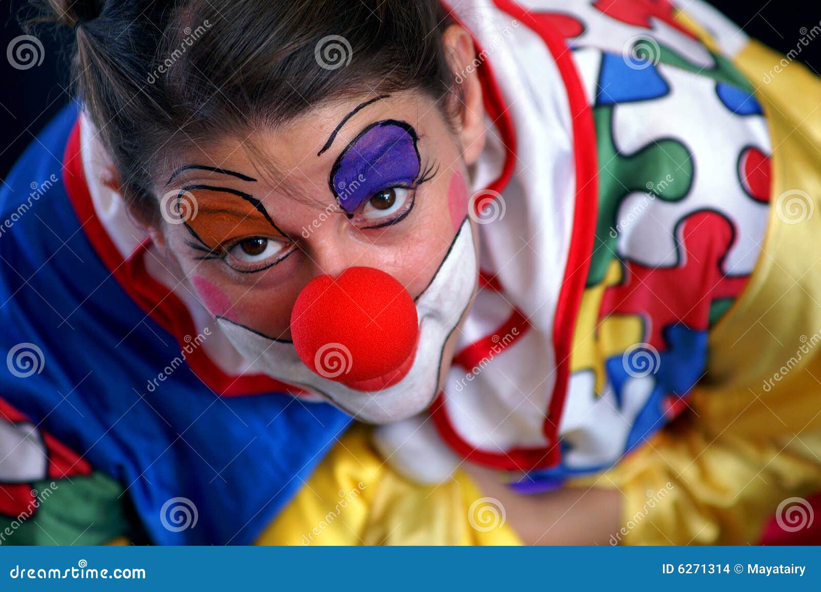 Funky Colorful Clown Stock Images - Image: 6271314