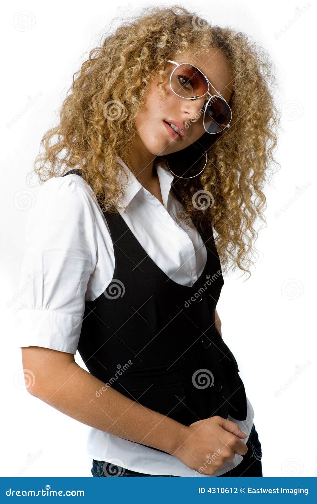 Funky Cool stock photo. Image of studio, caucasian, hair - 4310612