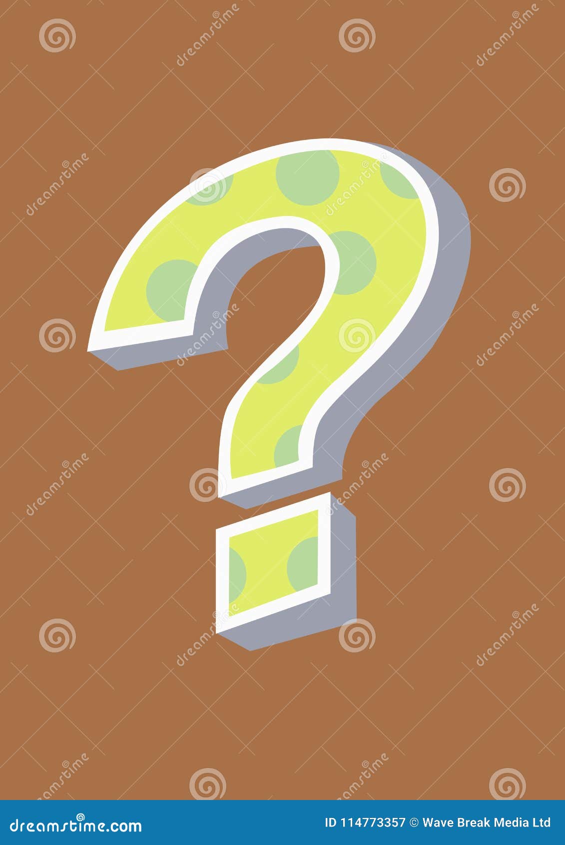 Funky cool question mark stock illustration. Illustration of yellow ...
