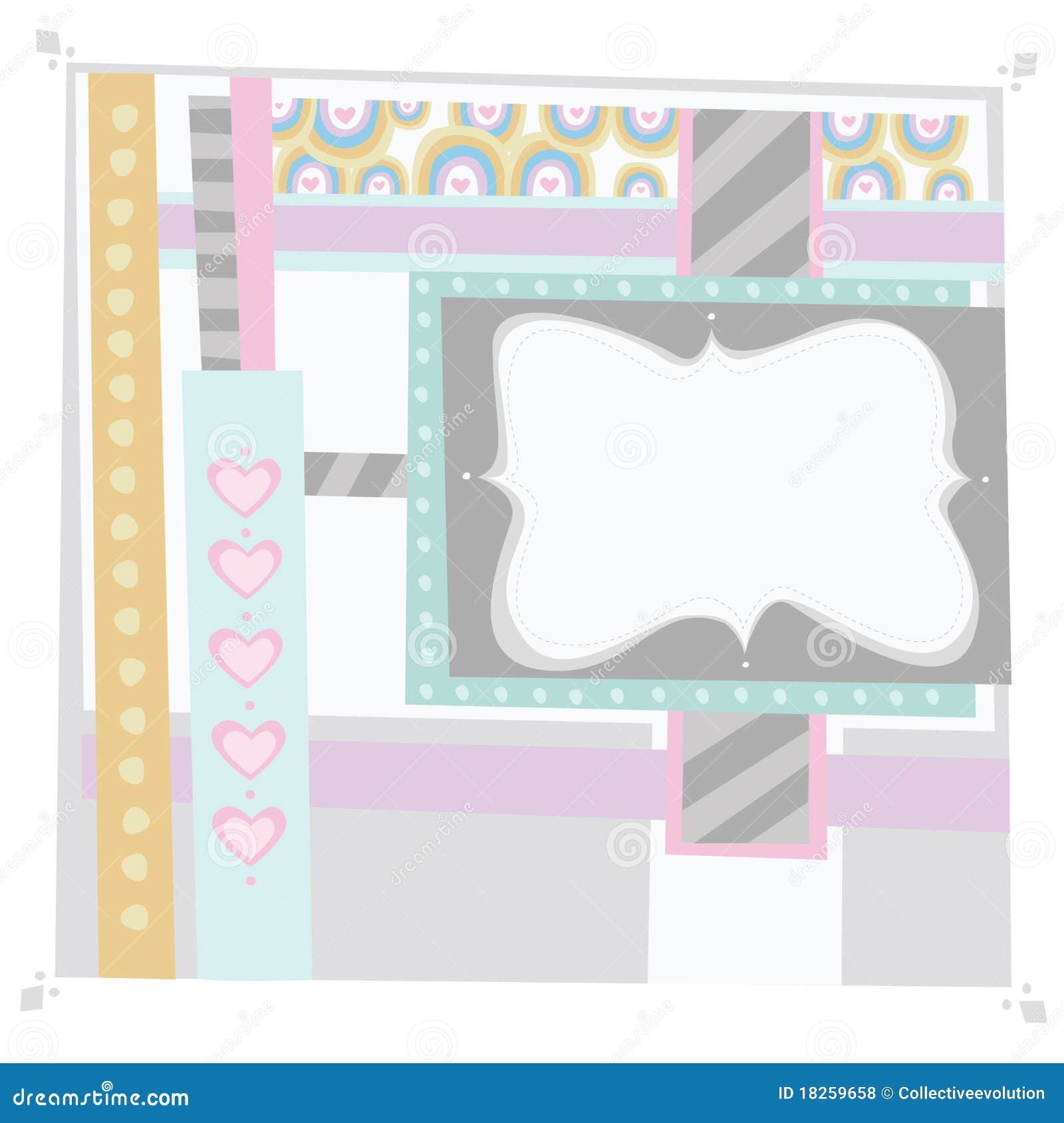 Funky cute background stock vector. Illustration of striped - 18259658