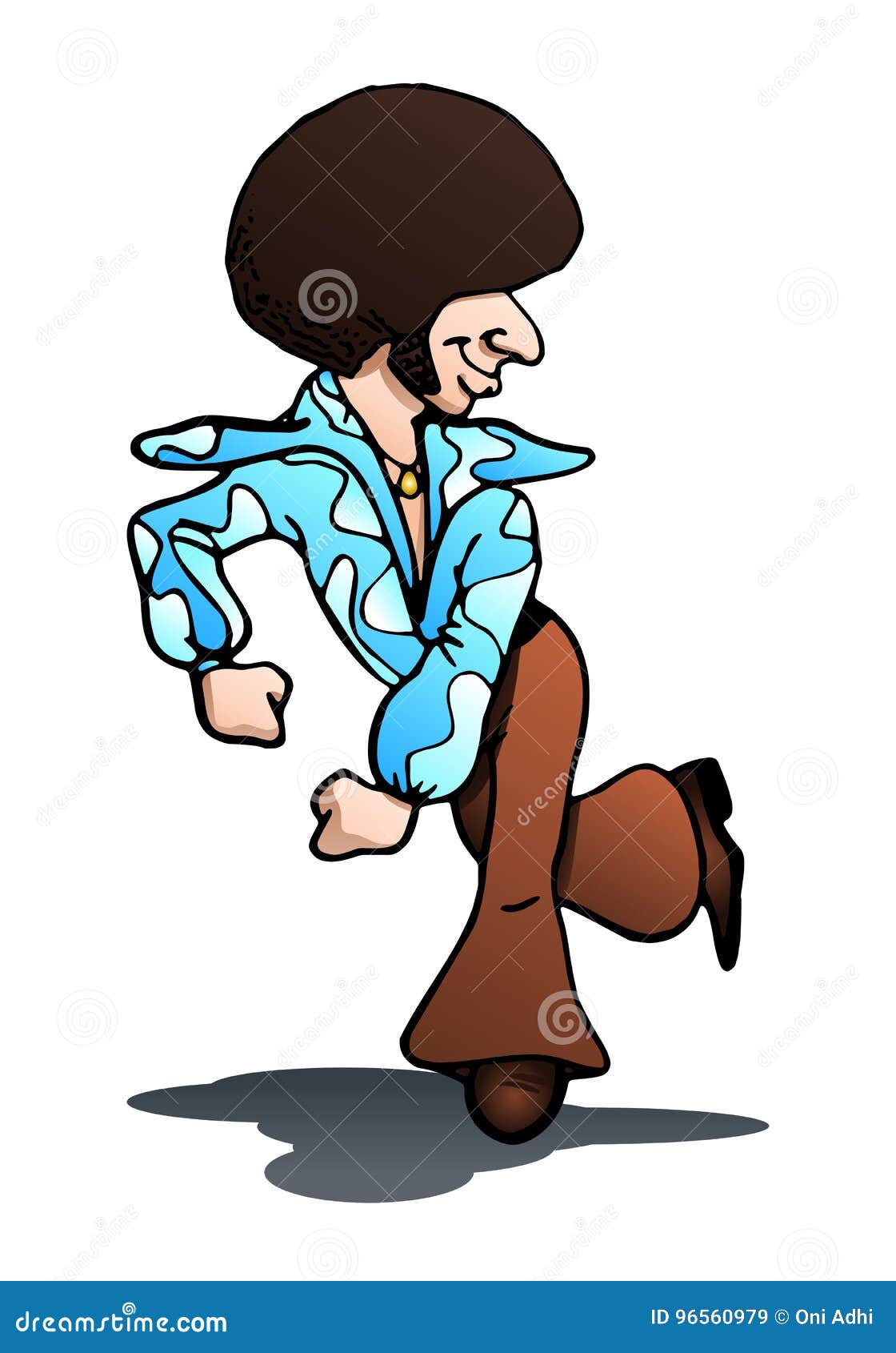 Funky danser op wit stock illustratie. Illustration of danser - 96560979