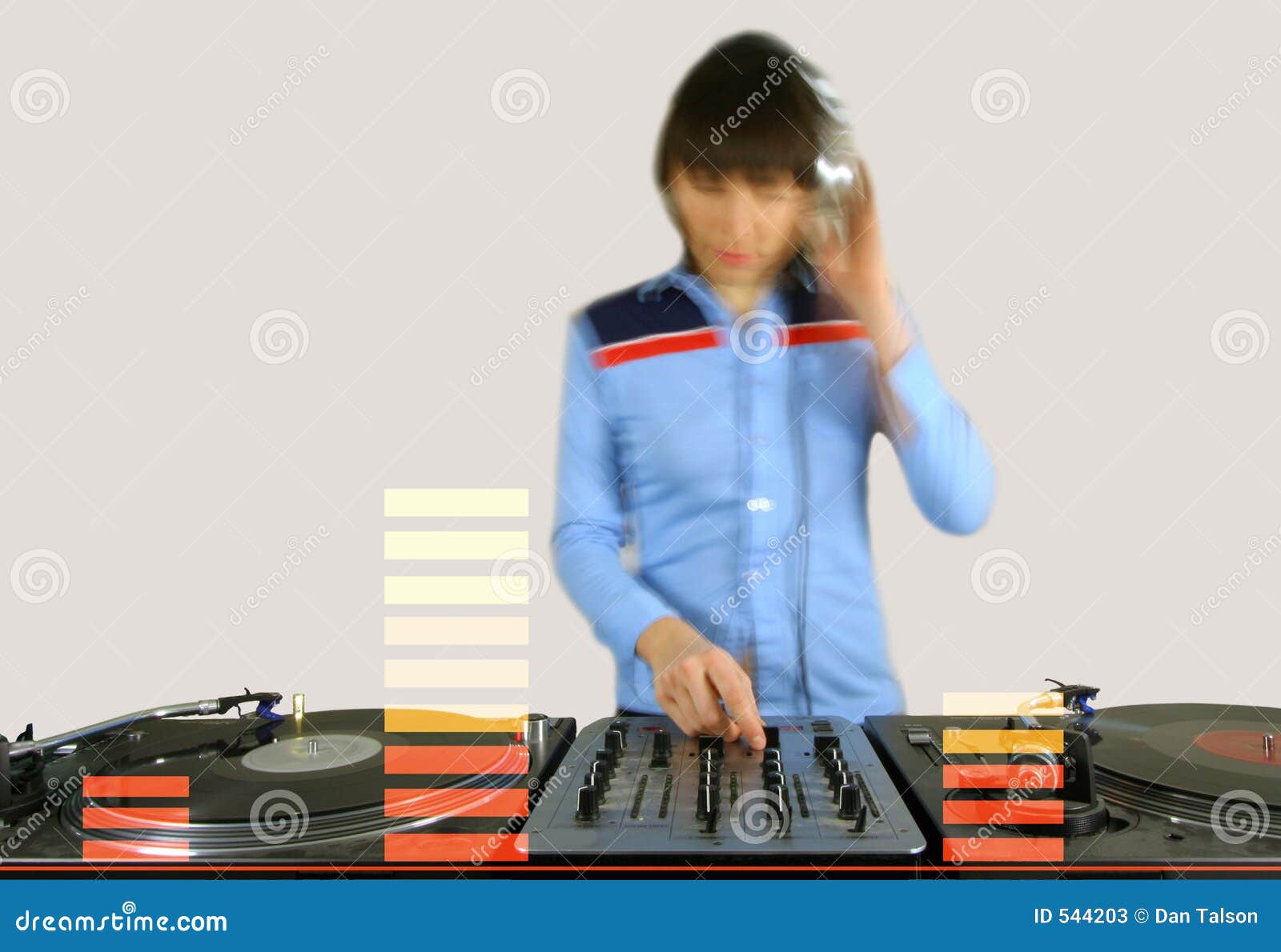 Funky female dj stock image. Image of entertain, cool, deejay - 544203