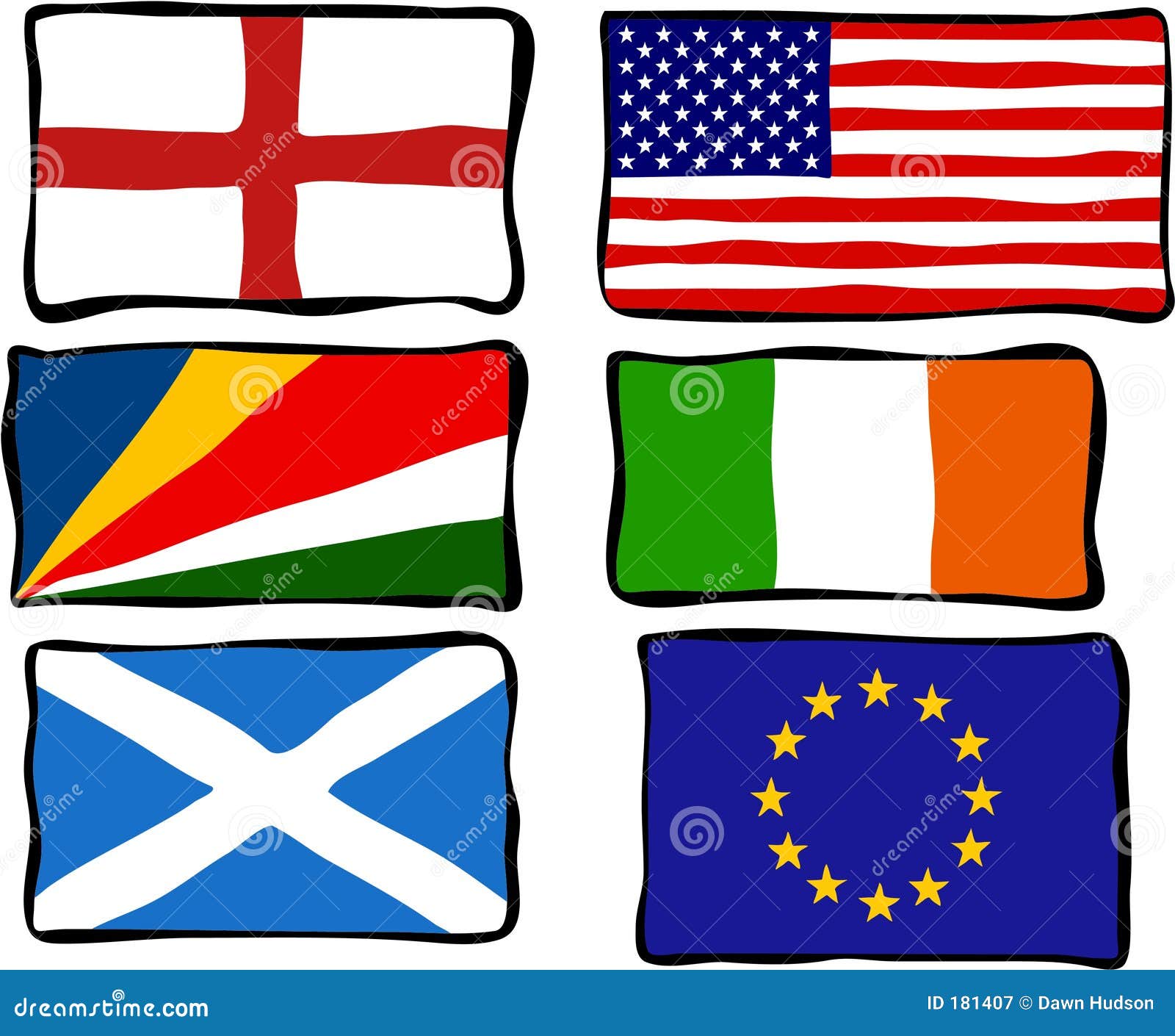 Funky Flags stock illustration. Illustration of european - 181407
