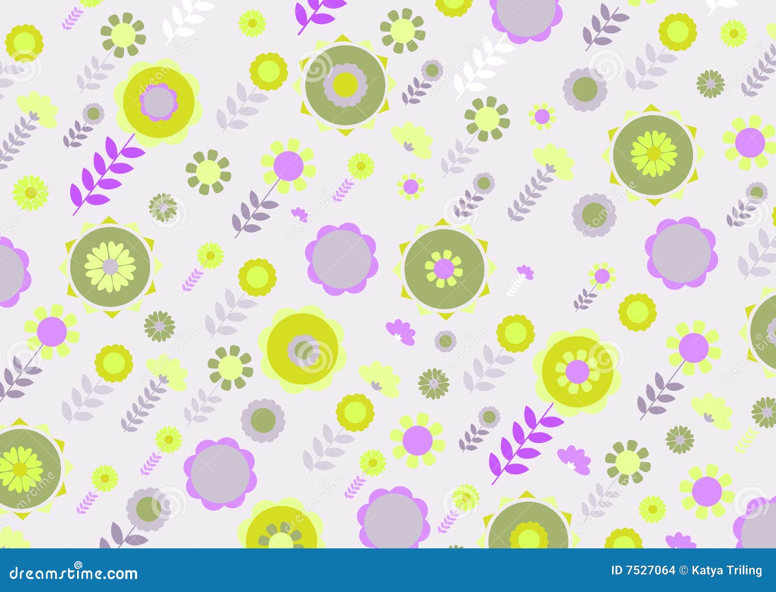Funky flowers stock vector. Illustration of bouquet, 1980 - 7527064