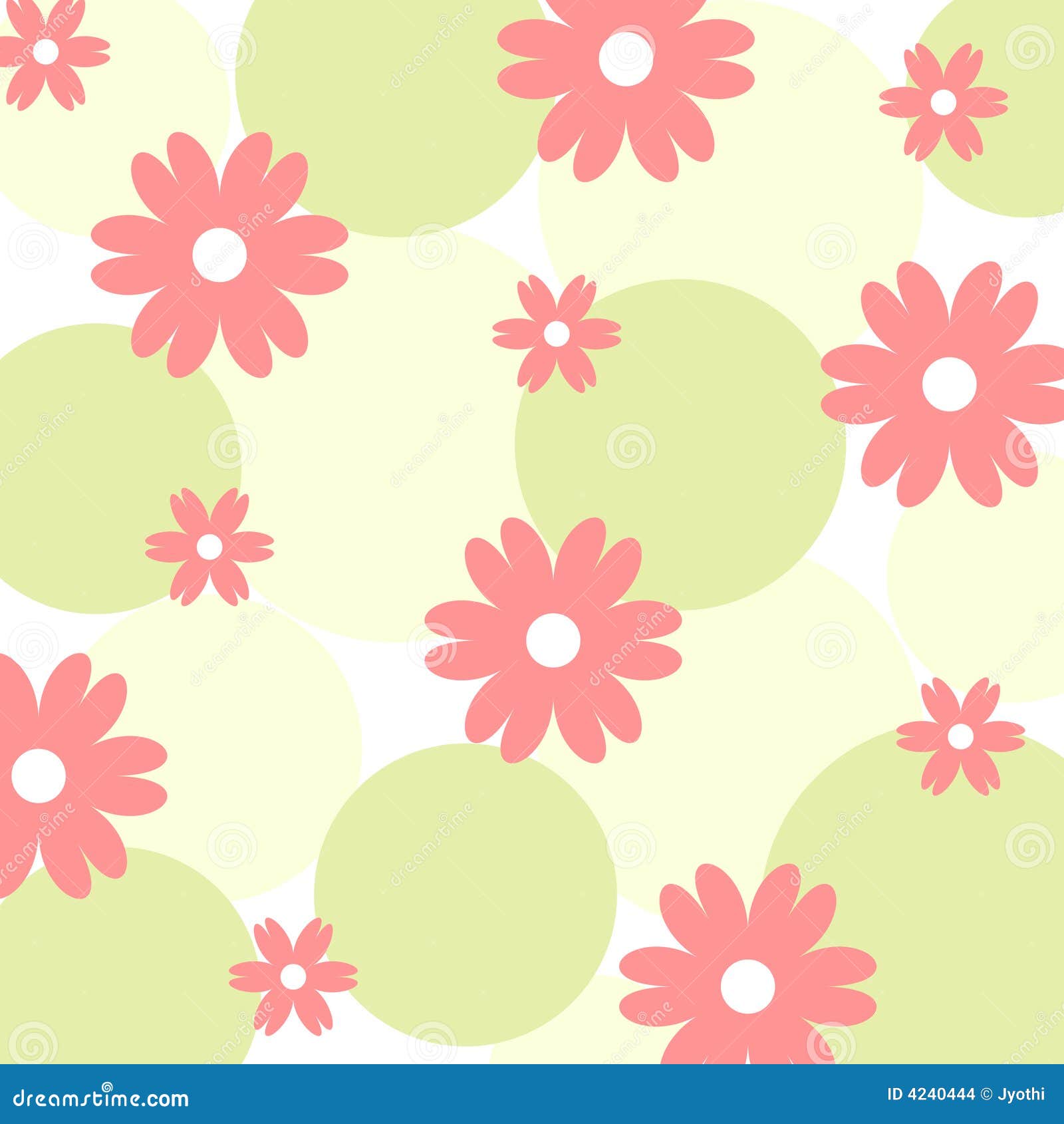 Funky flowers - Vector stock vector. Illustration of modern - 4240444