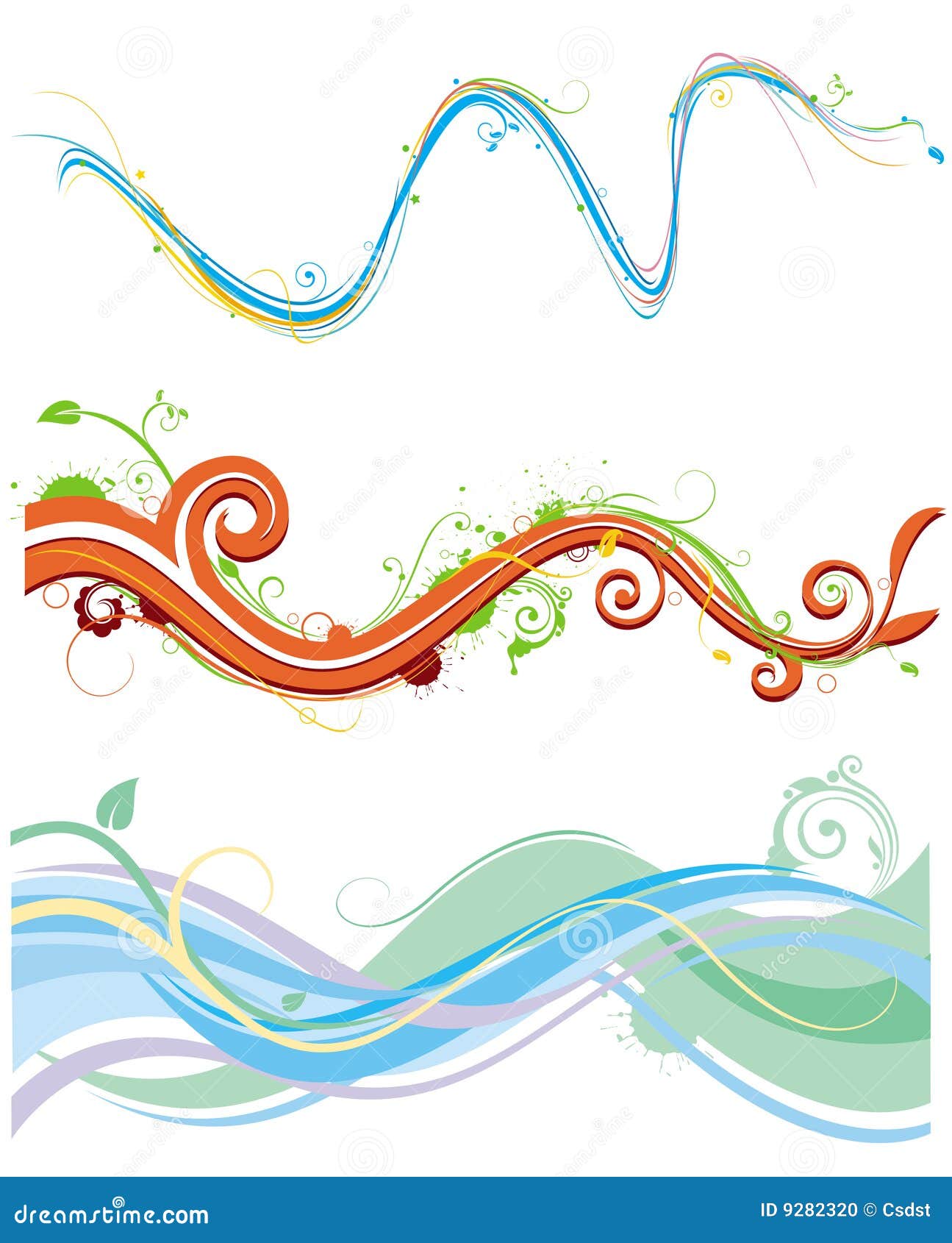 Funky flowing pattern stock vector. Illustration of abstract - 9282320