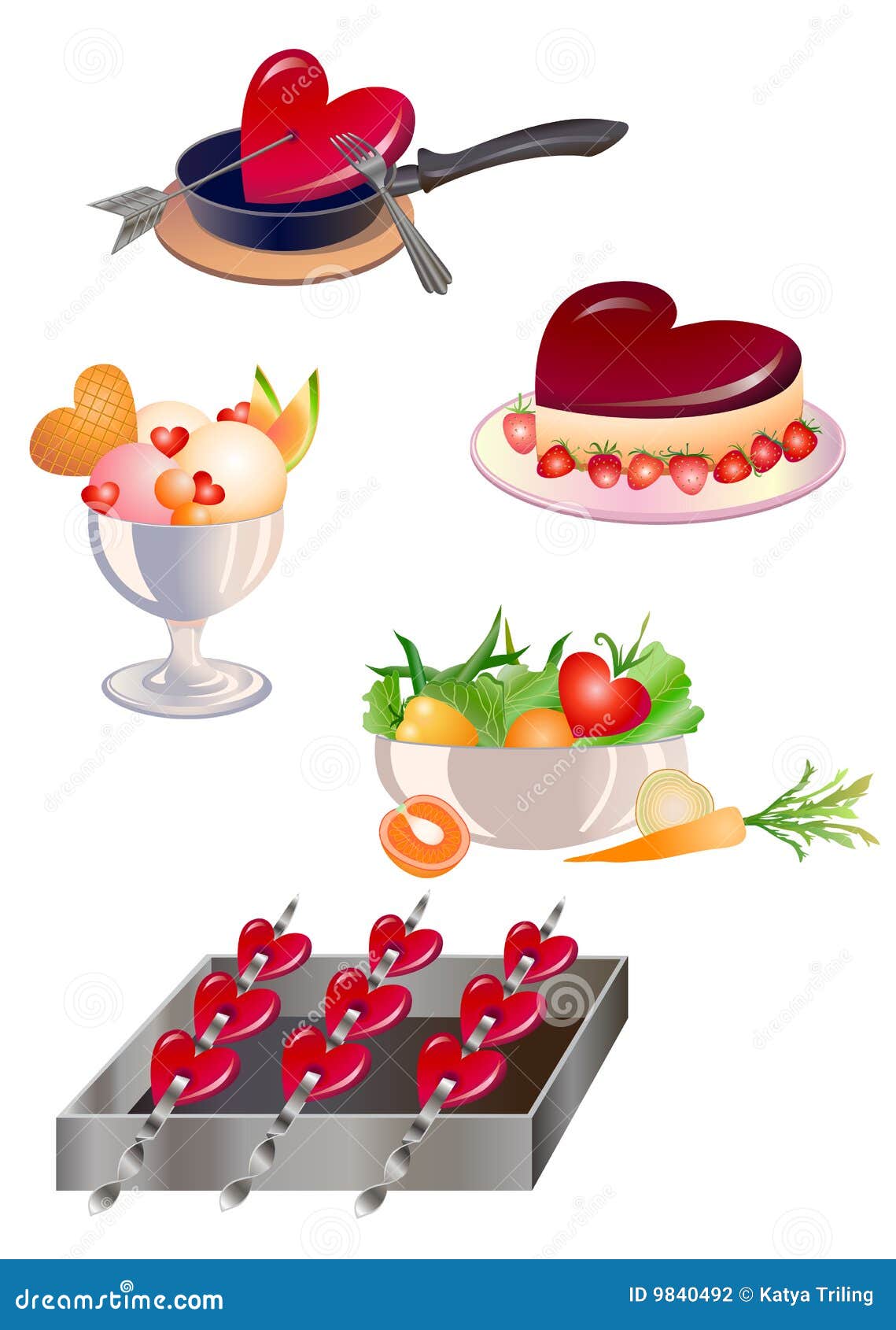 Funky food stock vector. Illustration of event, kitchen - 9840492