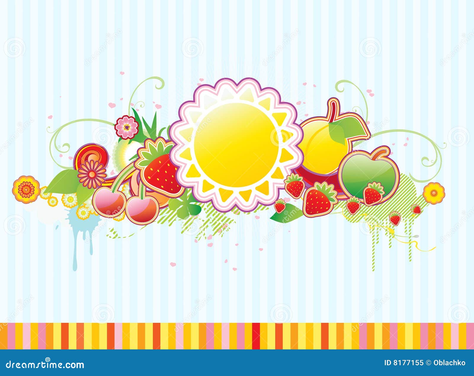 Funky frame stock vector. Illustration of cheerful, funky - 8177155