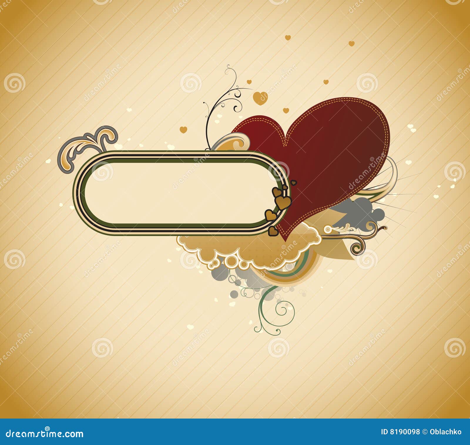 Funky frame stock vector. Illustration of frame, ornate - 8190098