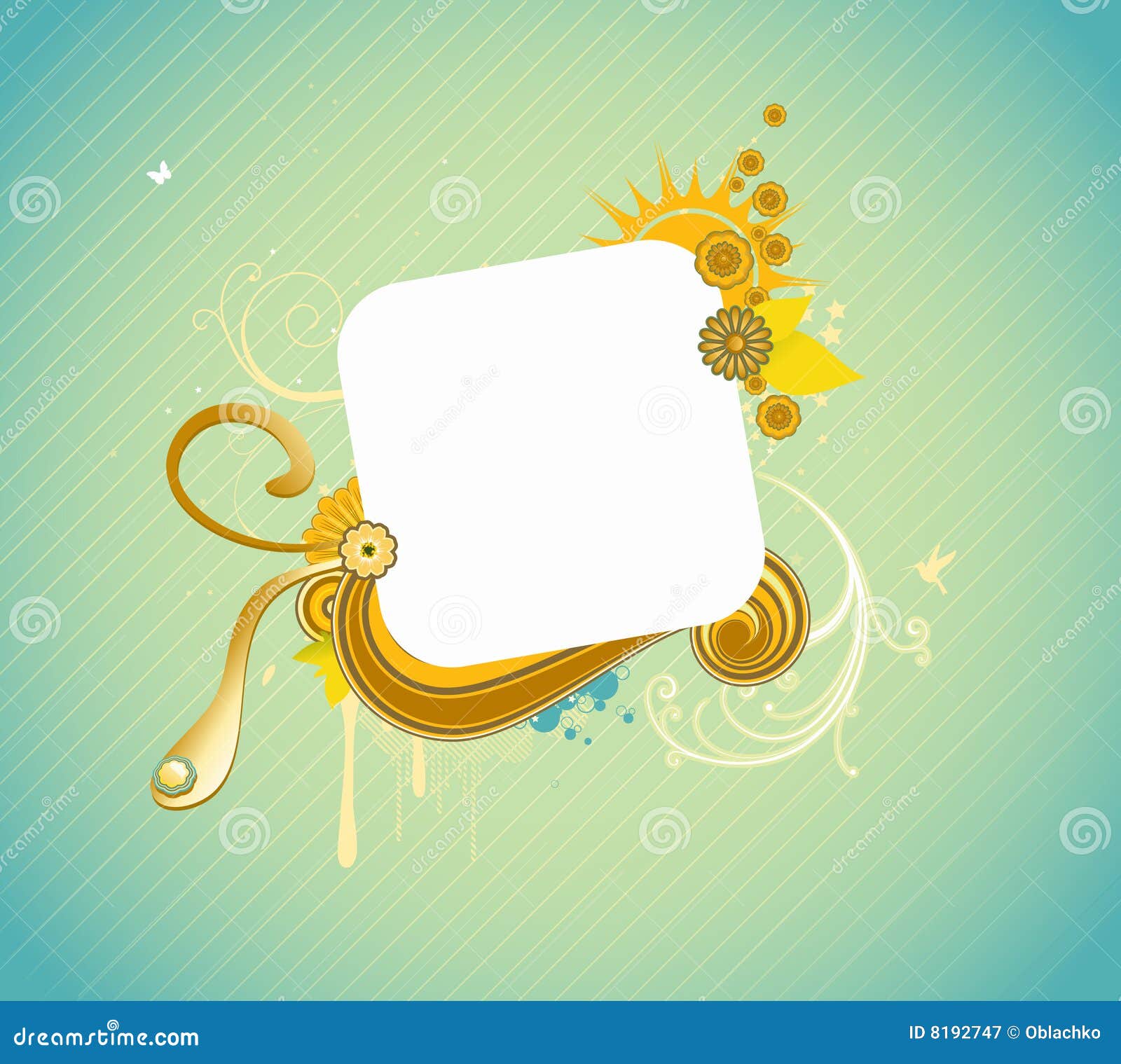 Funky frame stock vector. Illustration of banner, decoration - 8192747